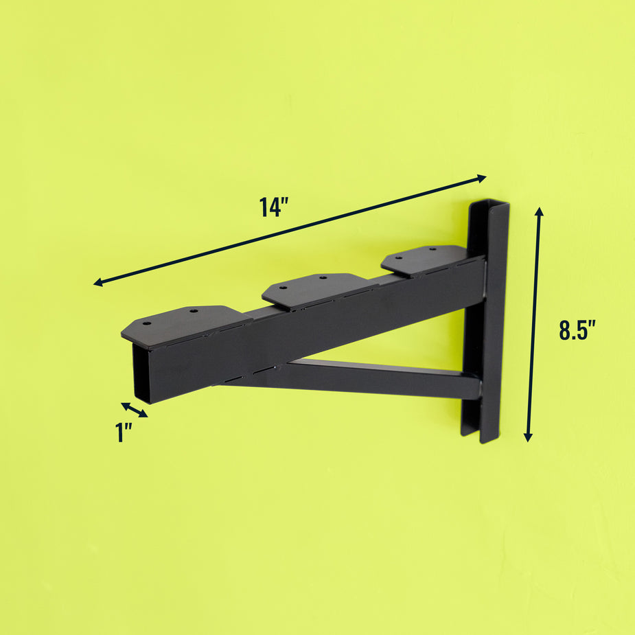 1' x 4' DIY Wall Shelves, Heavy-Duty Wall Mount Brackets for Workshop ...