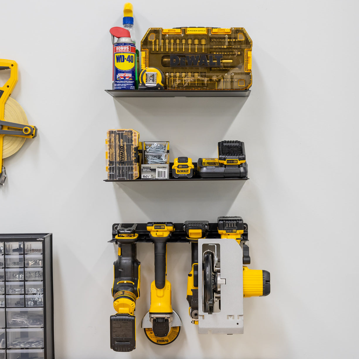 Power Tool Organizer Double Shelf | Garage Wall Storage – StoreYourBoard