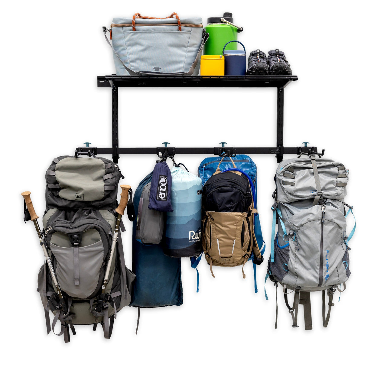 Teal Triangle G-Hike & Camp + Shelf – StoreYourBoard