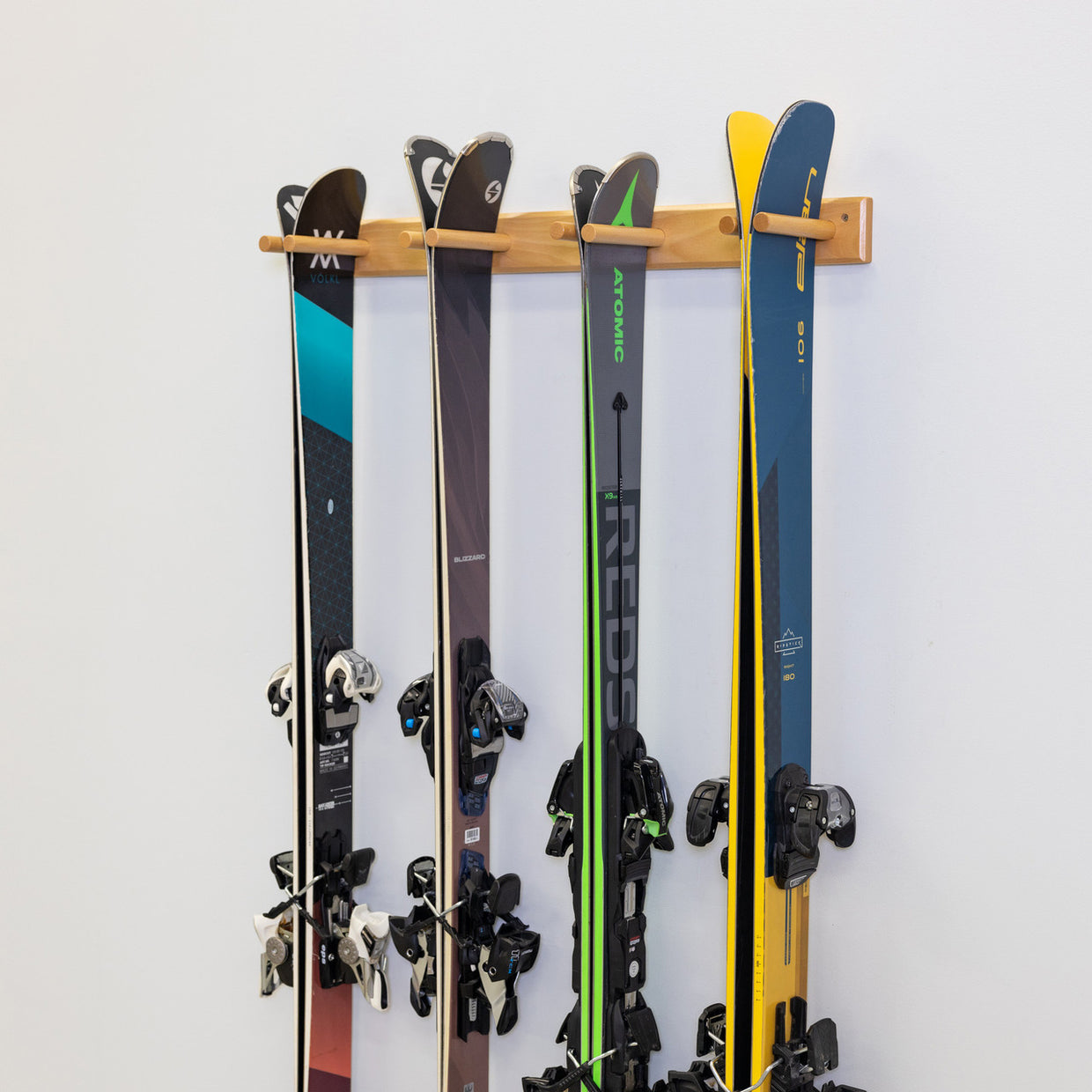 Snowbird Ski Storage Wood Rack | Holds 4 Pairs of Skis – StoreYourBoard