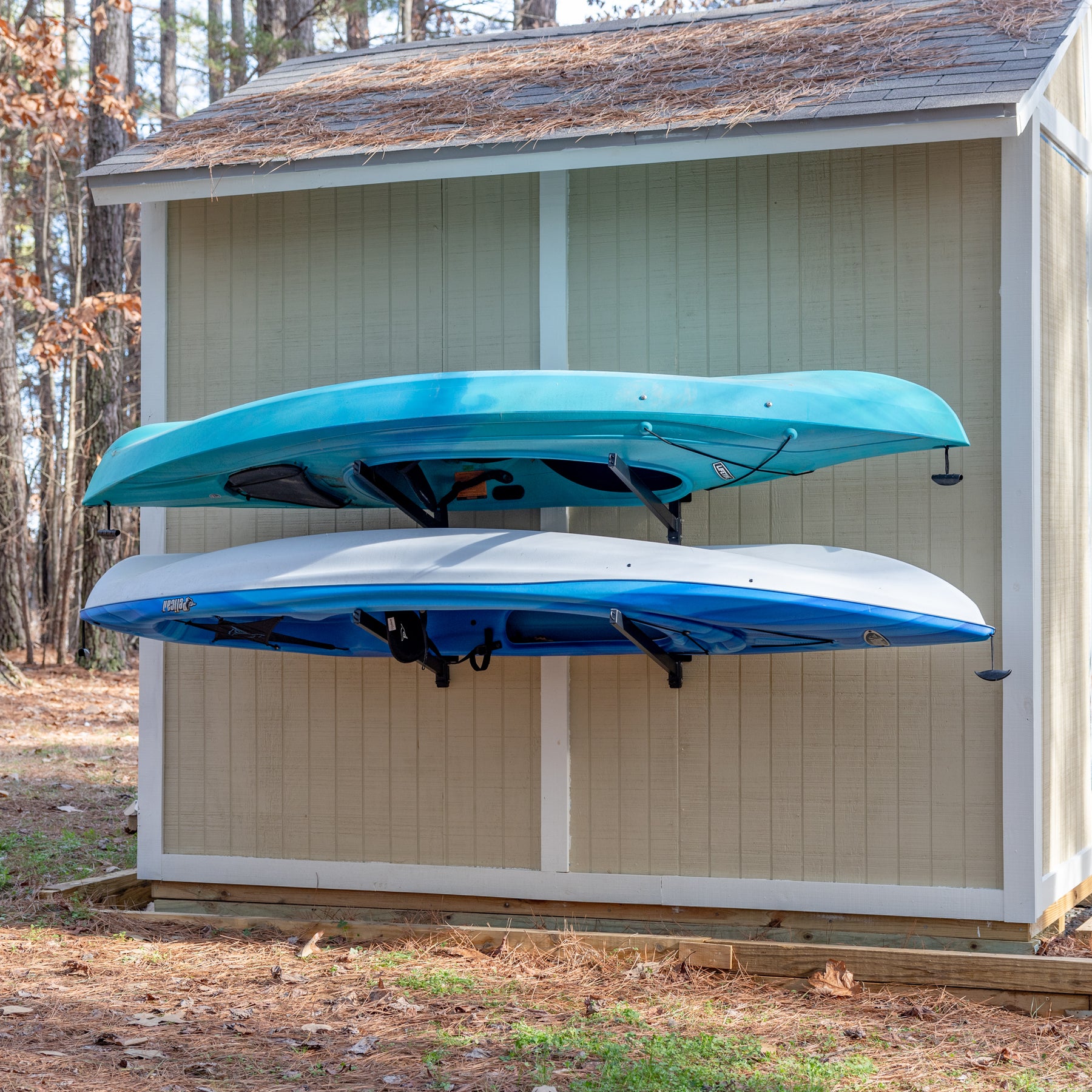 Double Kayak Storage Rack: Weather-Resistant, Durable, and Secure ...