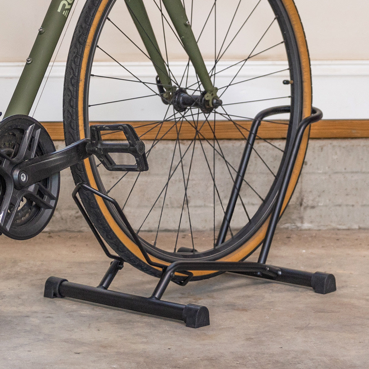 CycleStand Bike Floor Stand, No-Lift Garage Bicycle Parking, Single ...