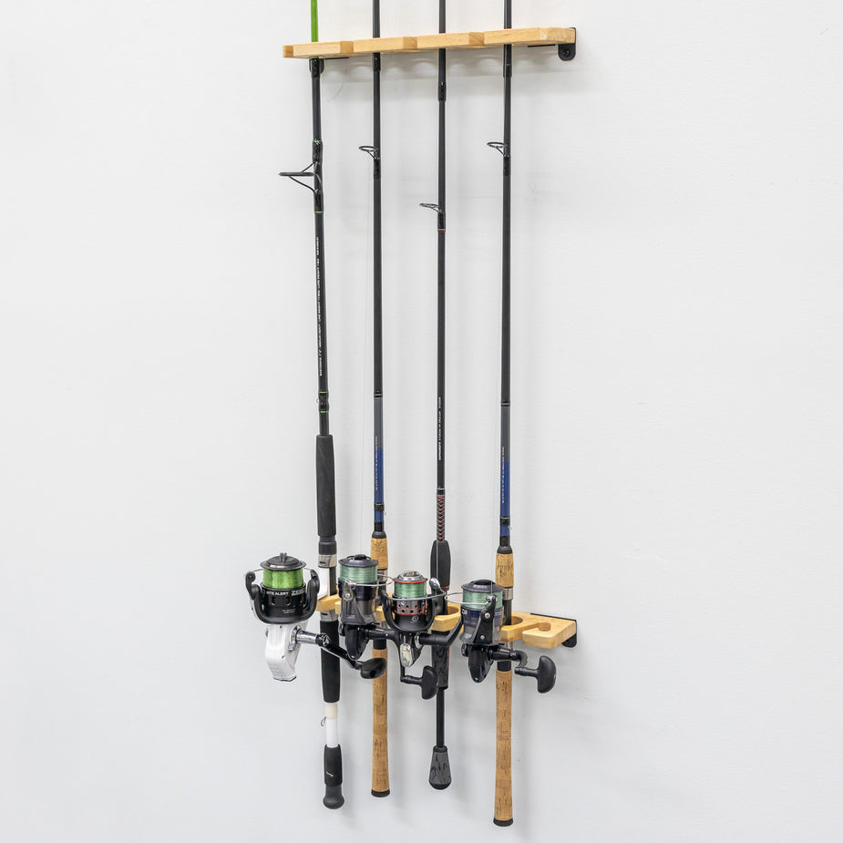 Wall Mounted Fishing Pole Rack: Space-Saving Storage Solution ...