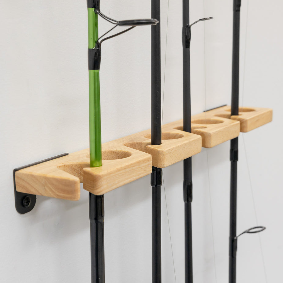 Wall Mounted Fishing Pole Rack: Space-Saving Storage Solution ...