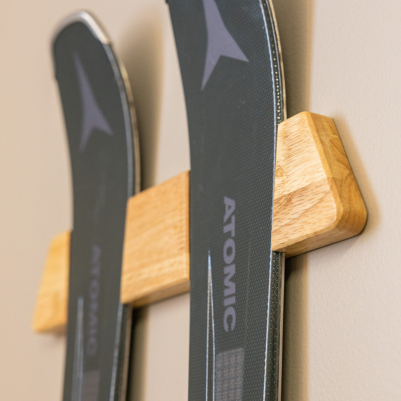 Minimalist Wood Ski Display Rack | Wall Mount – StoreYourBoard