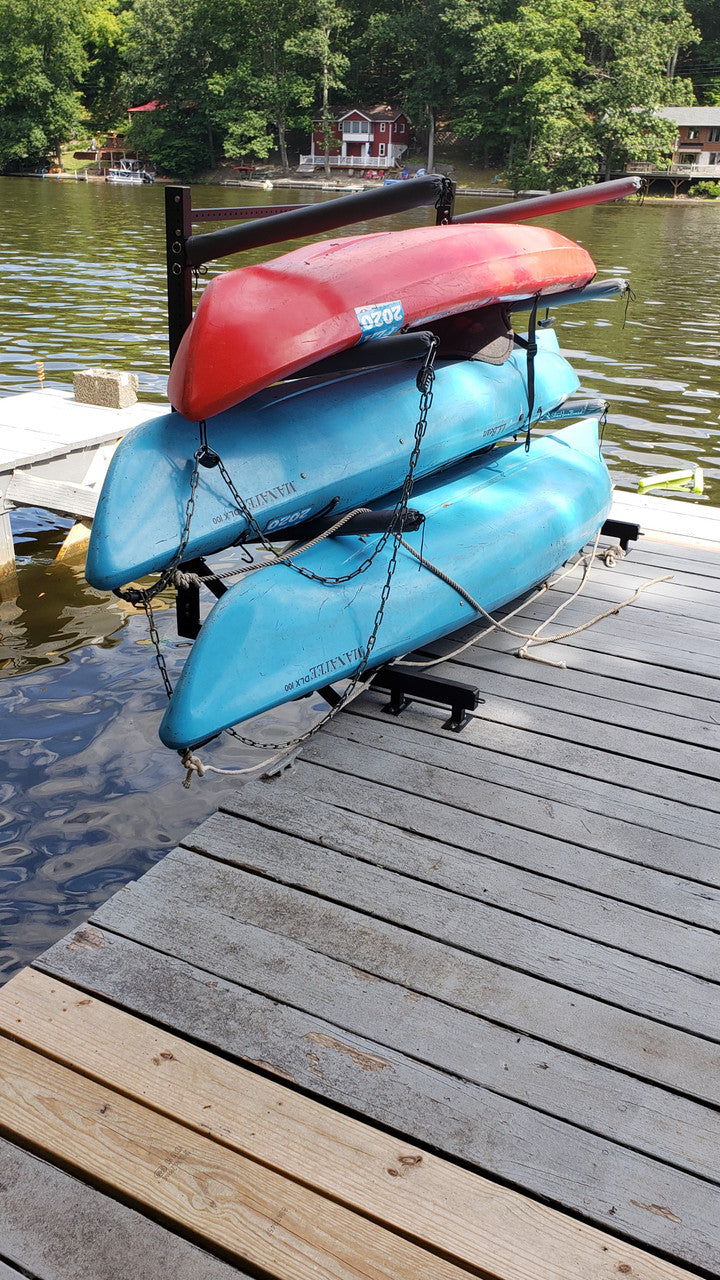 Kayak Dock Storage Rack | Holds up to 4 Kayaks | Over The Water ...