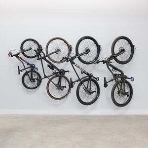 Swivel Mount Bike Storage Rack | 4 Bicycle | Garage Wall Hook | Deep W ...
