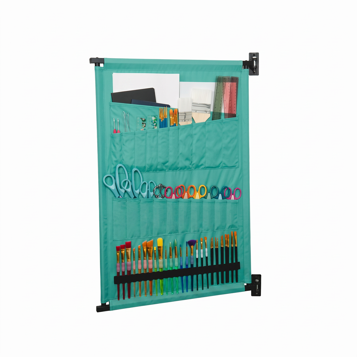 Pivot Panel Wall Mounted Craft Organizer, 180° Swivel, Green ...