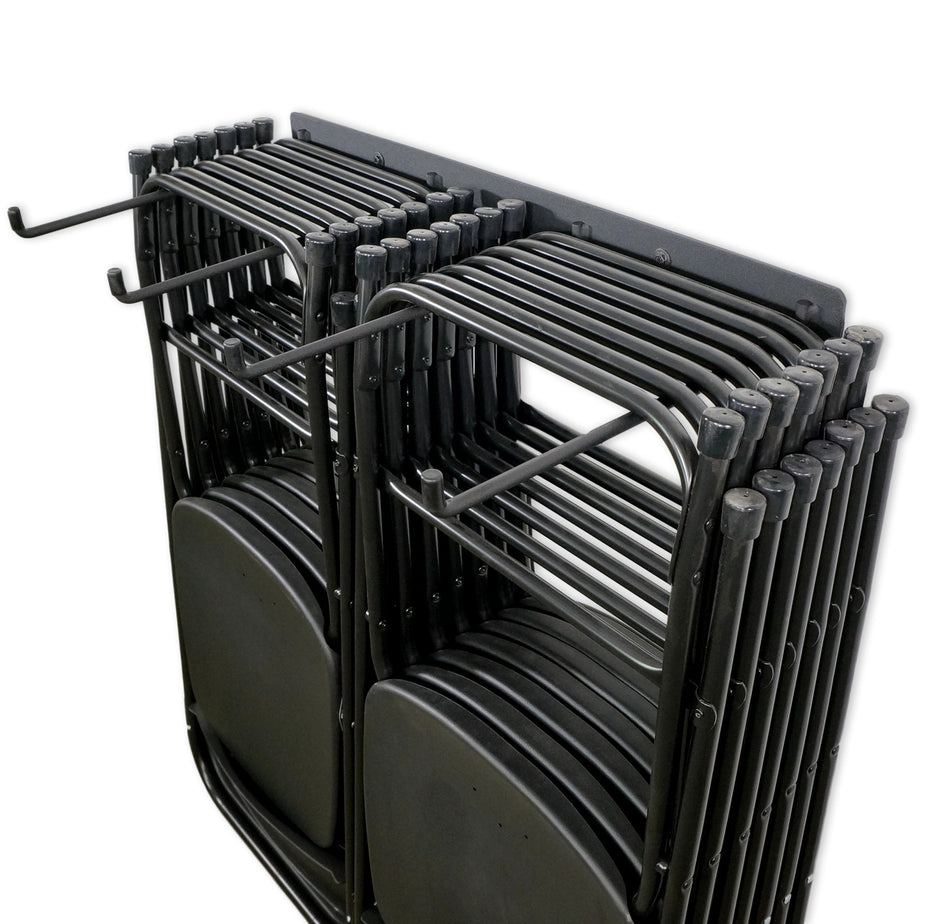 BLAT Folding Chair Storage Rack | Holds 20 Chairs | Solid Steel Wall ...