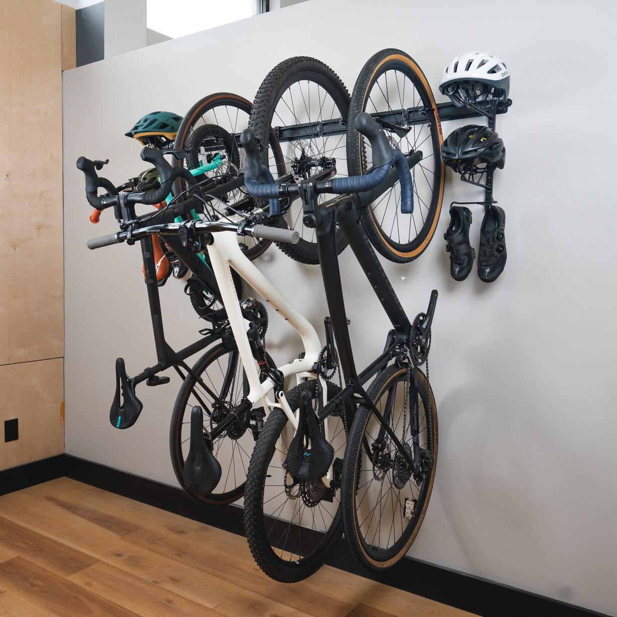 Bike Storage, Bicycle Garage Racks, Wall Mounted Swivel Bike Hangers ...