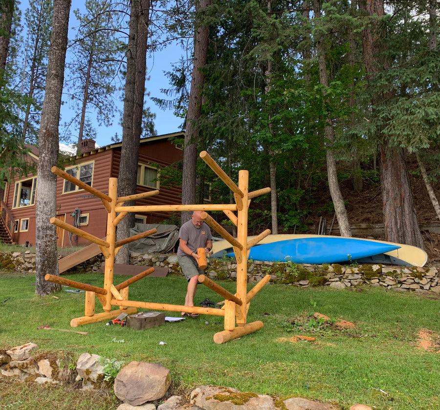 Outdoor 6 Kayak Log Racks | SUP, Paddle Board and Kayak Storage Racks ...