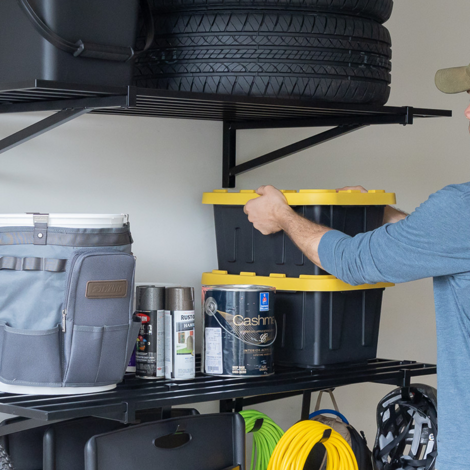 Garage Wall Mounted Shelving, 8 Minute Install, Heavy-Duty Garage ...