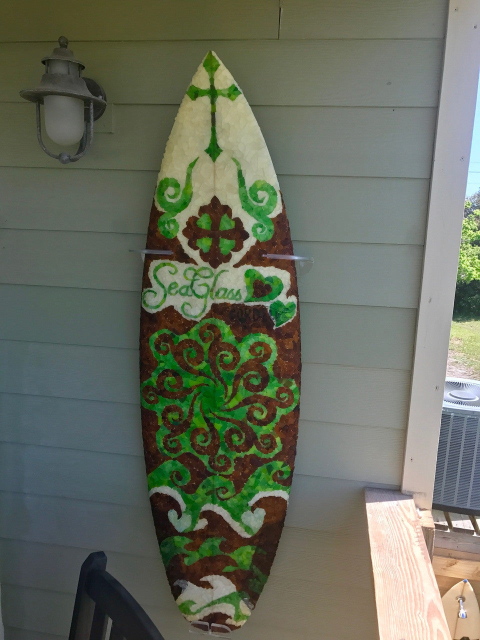 Maui Surfboard Display | Vertical Clear Rack | Holds 50 lbs ...