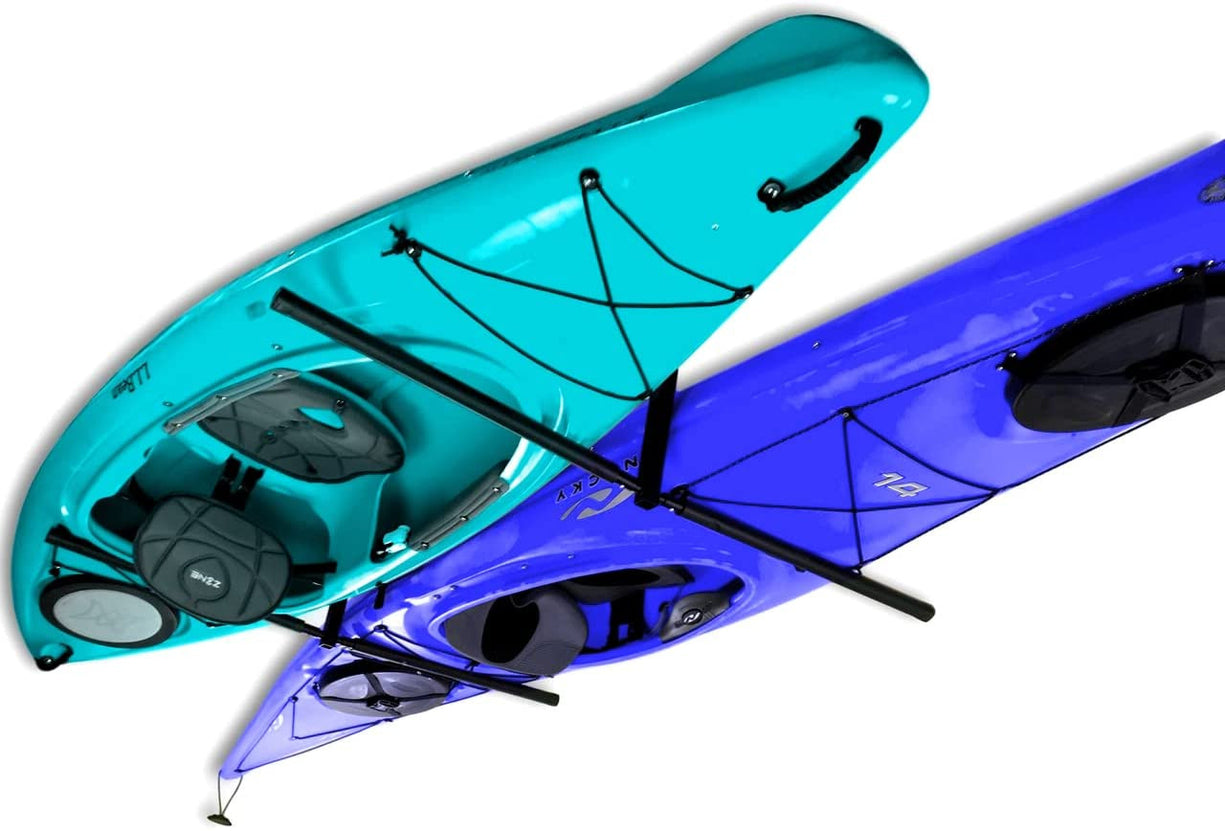2 Kayak Ceiling Storage Rack - Kayak Racks for Garage - Adjustable ...