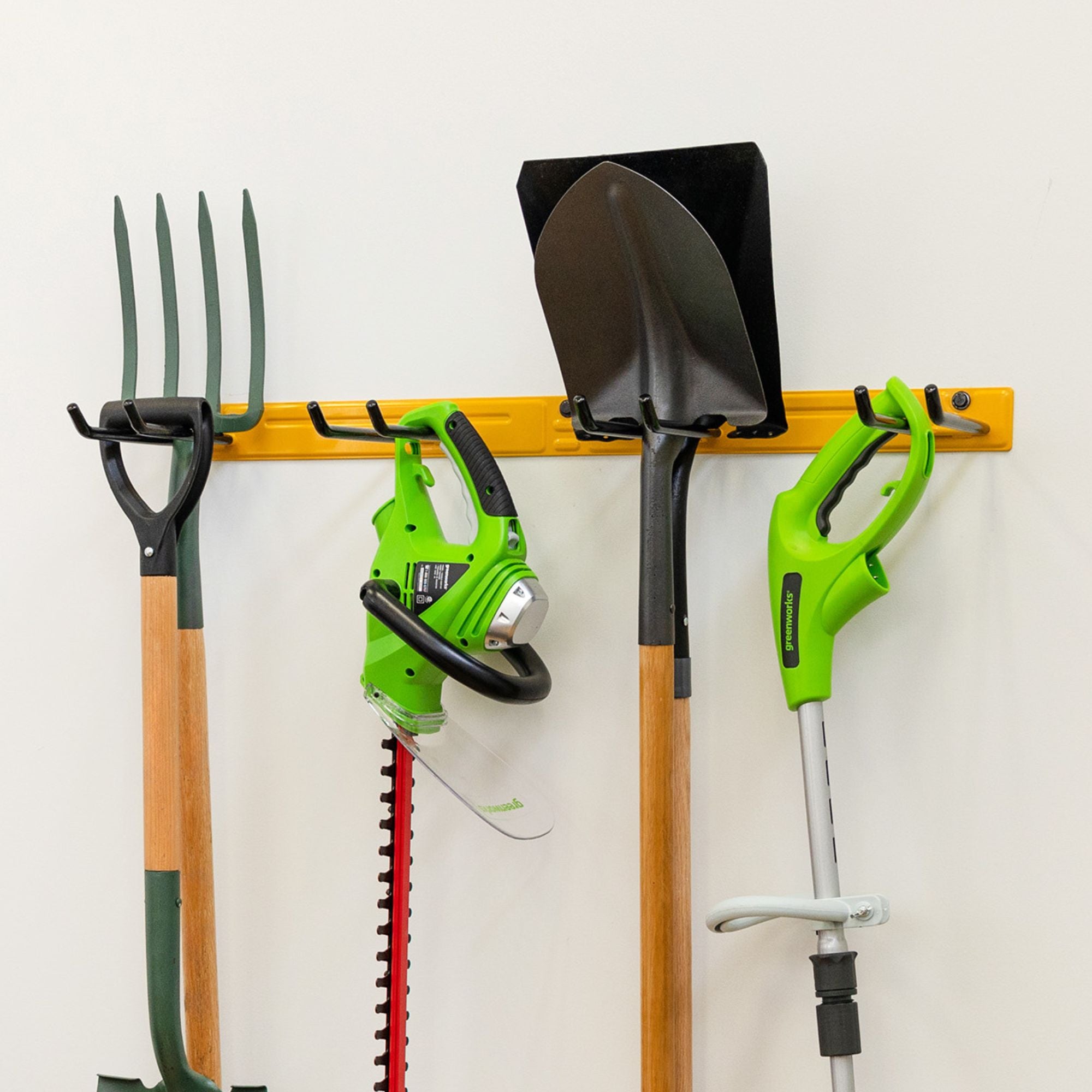The Bedrock Garden Tool Organizer Wall Mount, Garage Wall Organizer ...