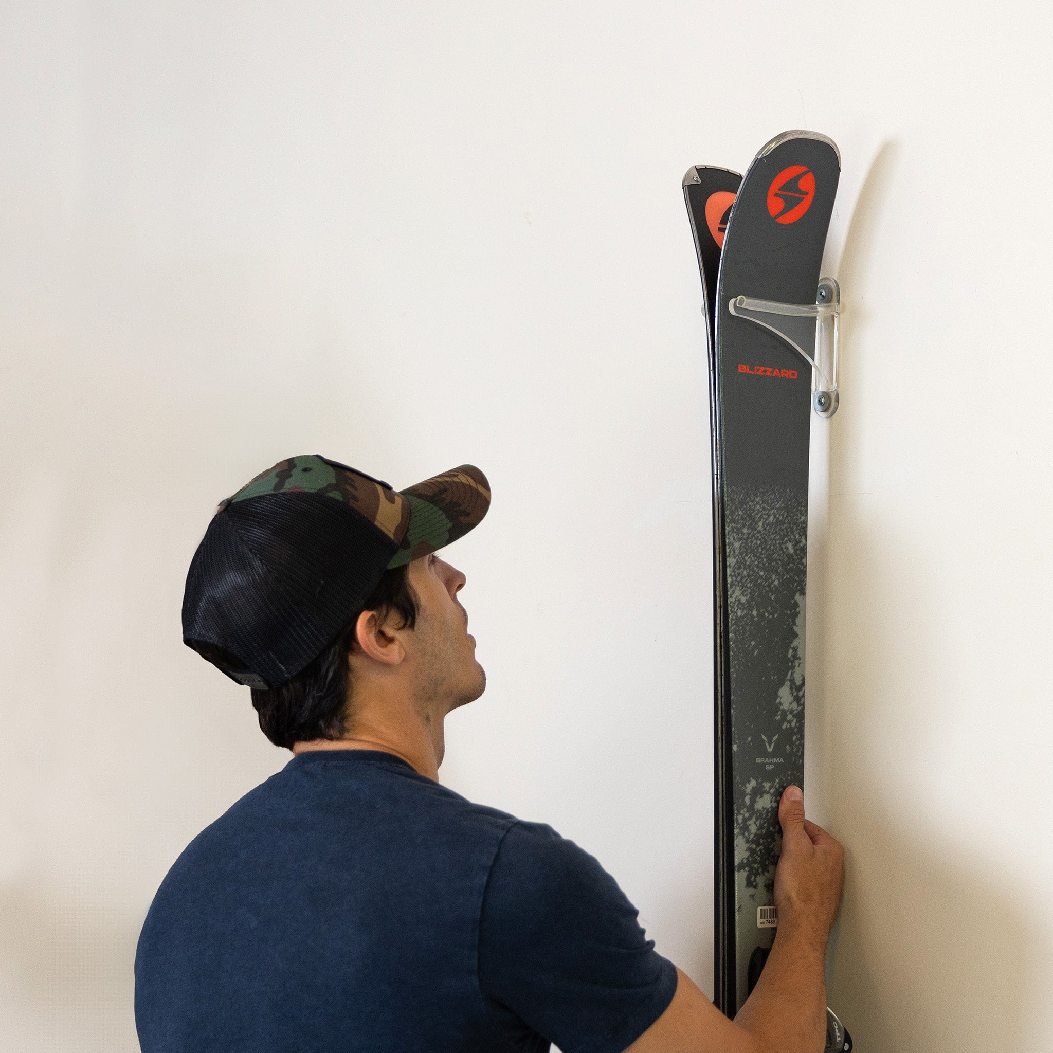 Clear Acrylic Ski Rack, Wall Mount Storage, Garage & Home Display ...