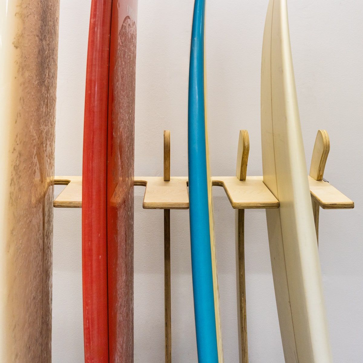 Big Sur Surfboard Storage Wood Stand | Holds 4 Surfboards – StoreYourBoard