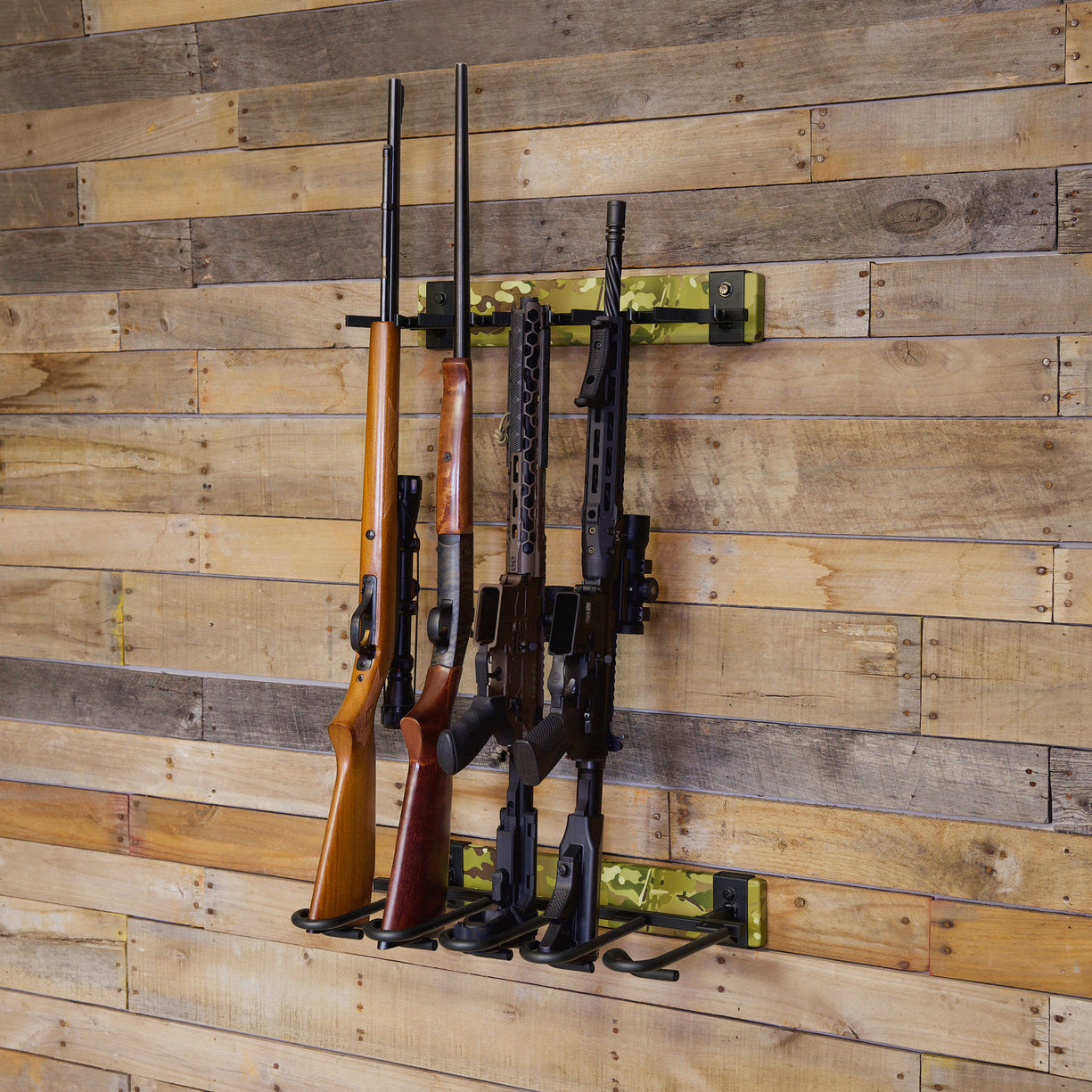 Gun Rack For Wall, MultiCam Firearm Storage Rack, Vertical Shotgun Wall ...