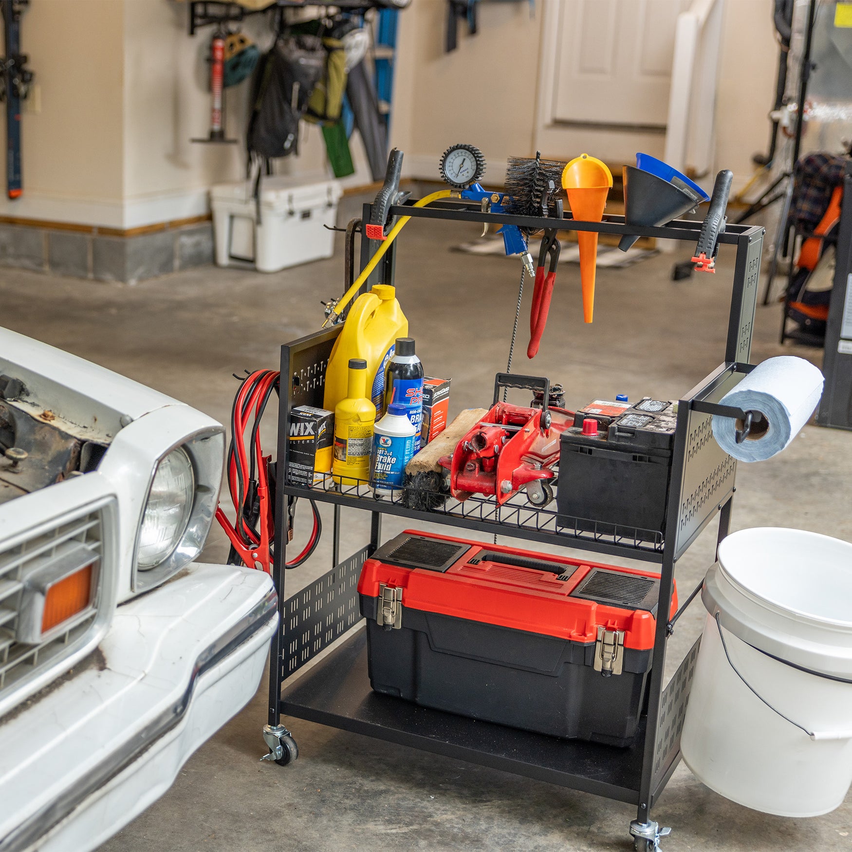 The Everything Utility Cart, Garage Rolling Storage Organization, Car ...