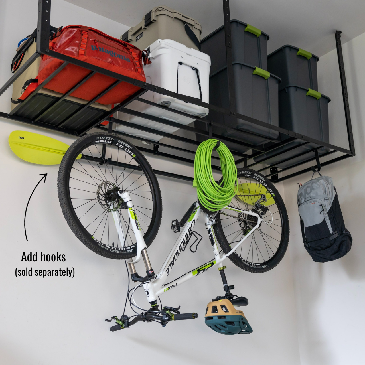 3x8 Above Head Garage Storage, Easy Install, Garage Organization ...