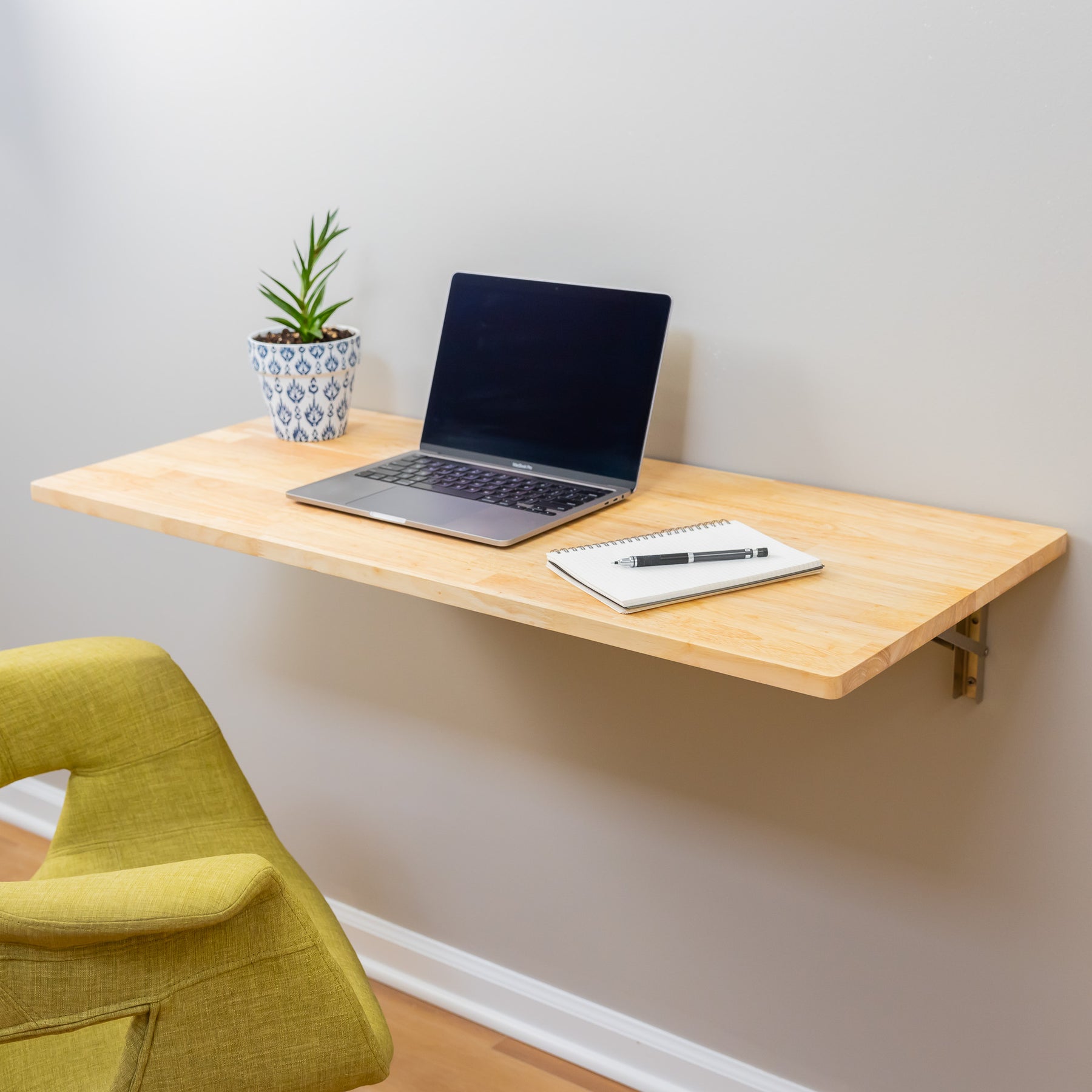 Space-Saving Folding Workbench: Industrial-Grade, Wall-Mounted Desk ...