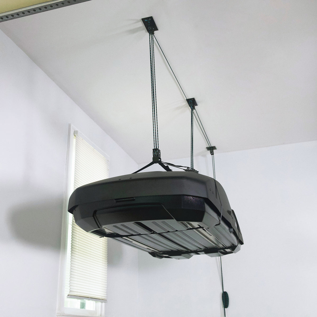 Easy Lift Cargo Box Hoist, Heavy Duty Garage Pulley System, Ceiling ...