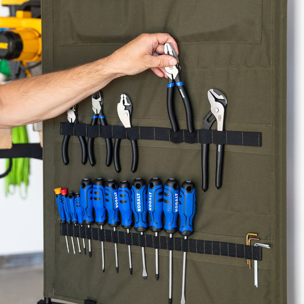 Pivot Panel Wall Mounted Tool Organizer, 180° Swivel, Green ...