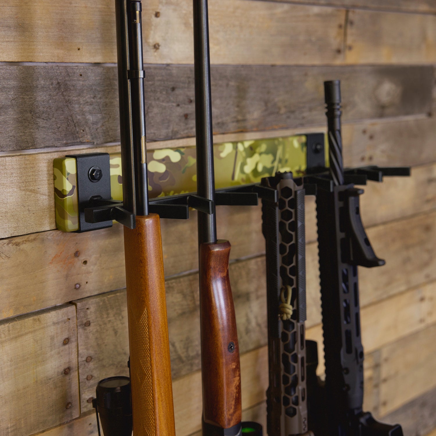 Gun Rack For Wall, MultiCam Firearm Storage Rack, Vertical Shotgun Wall ...