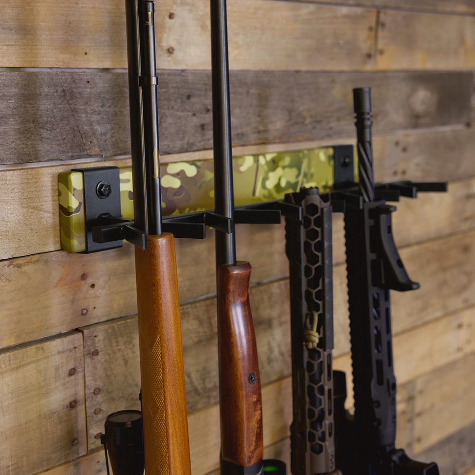 Gun Rack For Wall, MultiCam Firearm Storage Rack, Vertical Shotgun Wall ...