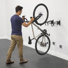 No Lift SwivelStow Bike Rack for 2 Road & Gravel Bikes, Garage Wall ...