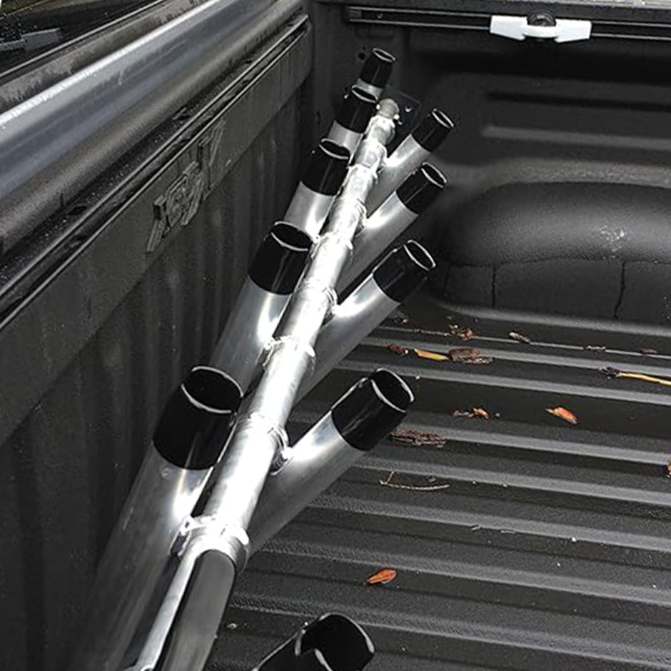 Inshore Truck Bed Fishing Rod Rack | Pressure Mount | Holds up to 5 Ro ...